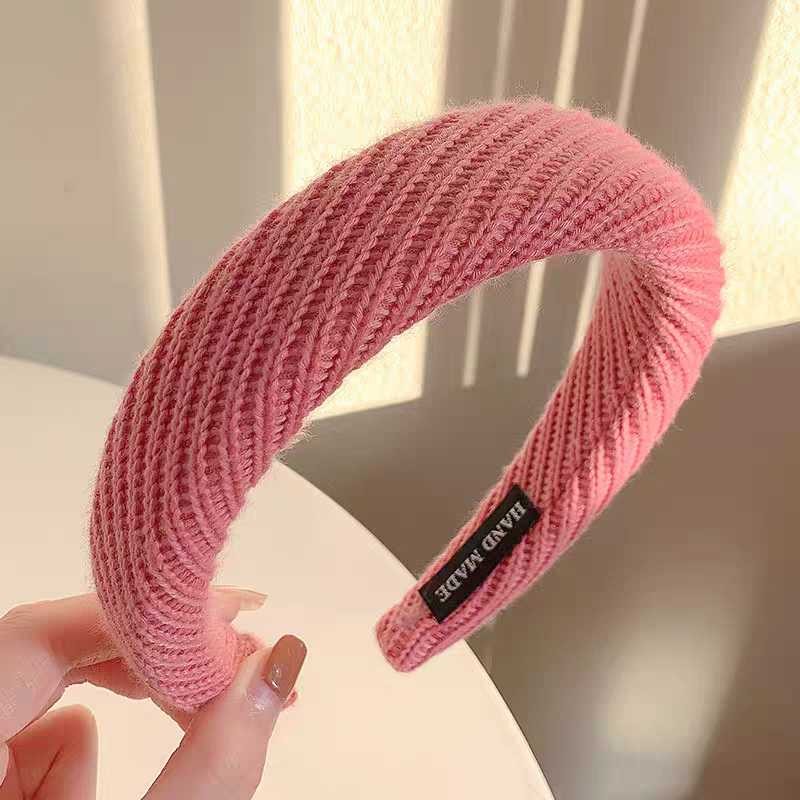 4pcs/set Knitted Sponge Headband wide-brimmed Cranial Top Wide Edge ...