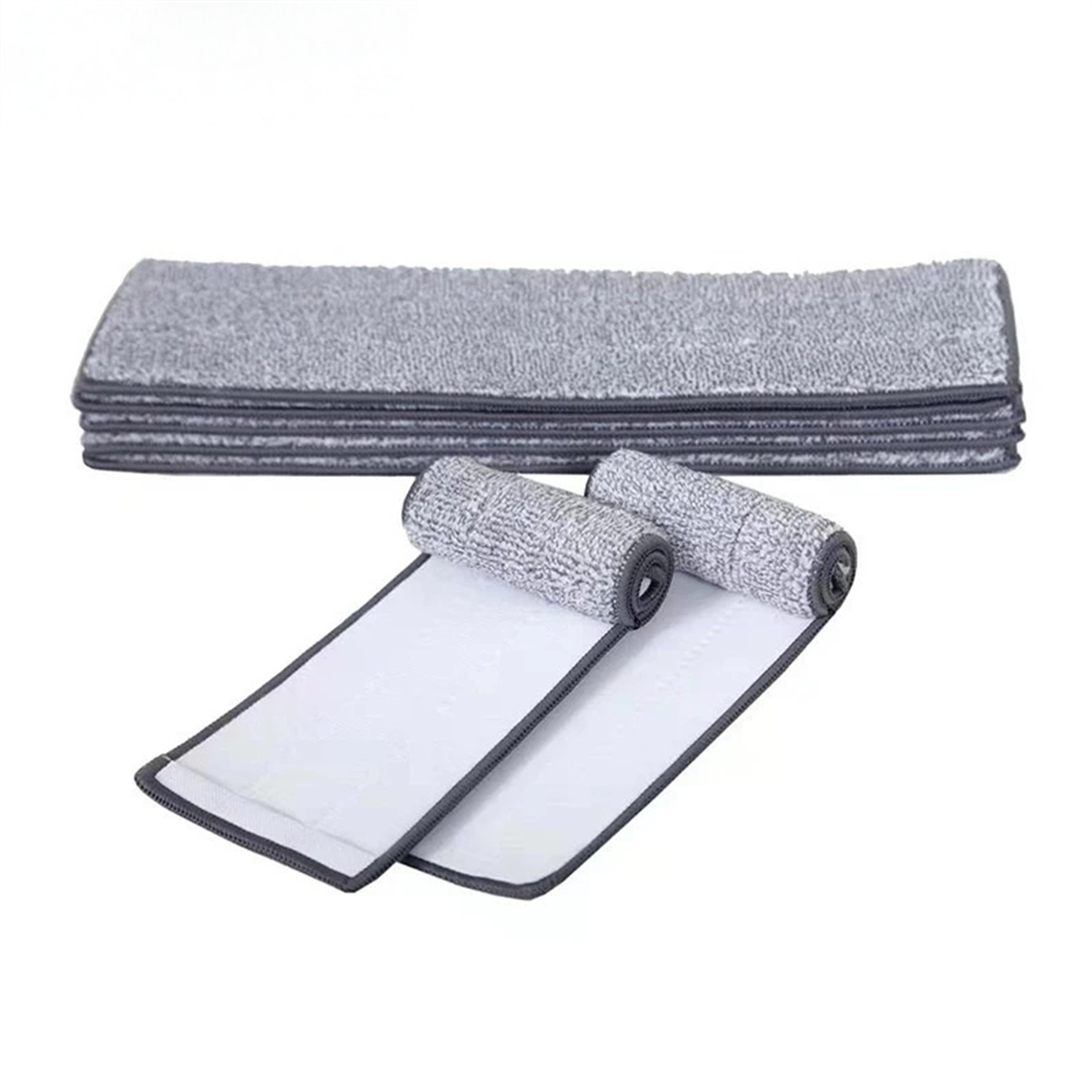 5Pcs 33*12cm Flat Mop Refill Pad Reusable Washable Square Mop Cloth ...