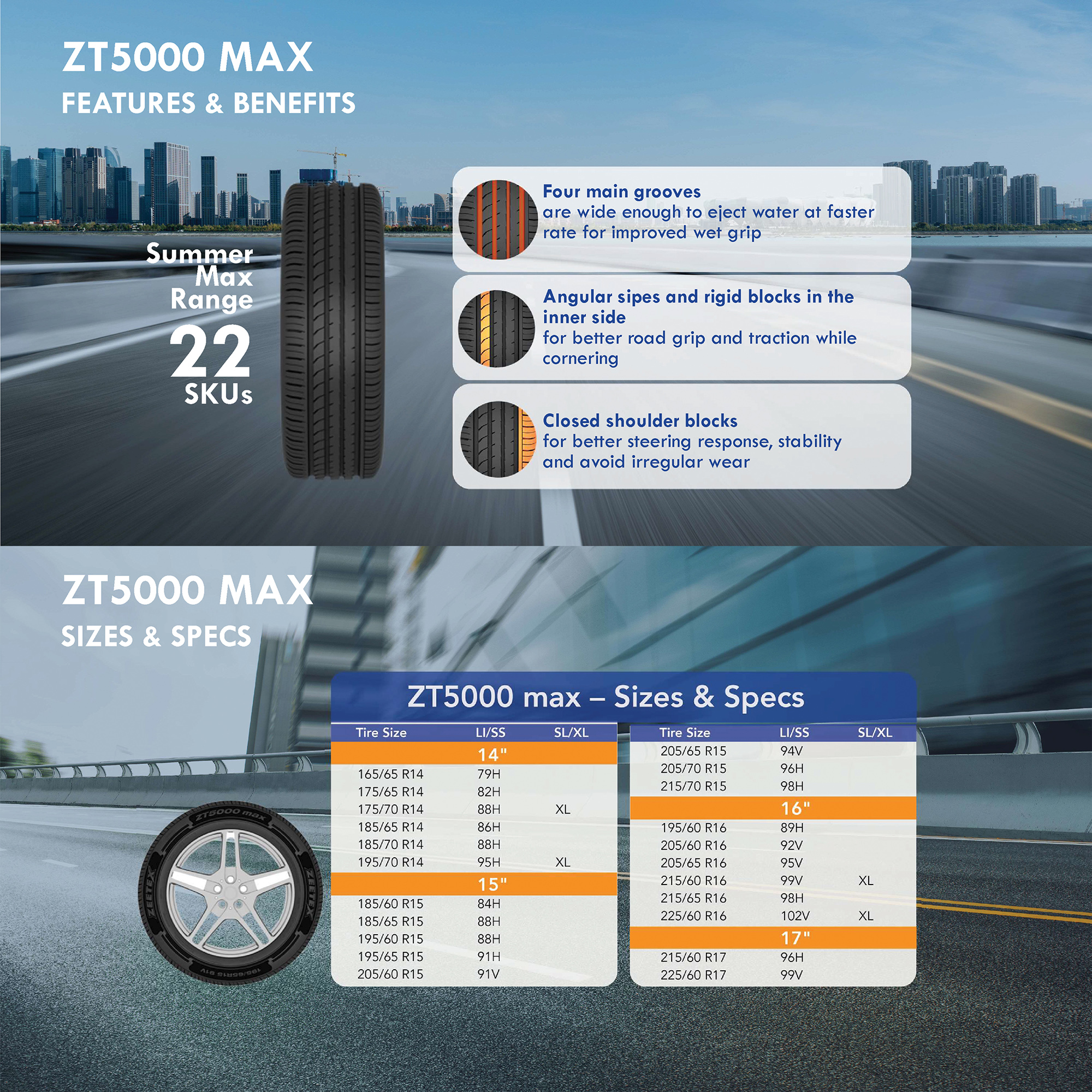 205/65R16 ZEETEX ZT5000 95V All-Season Tire | Shopee Philippines