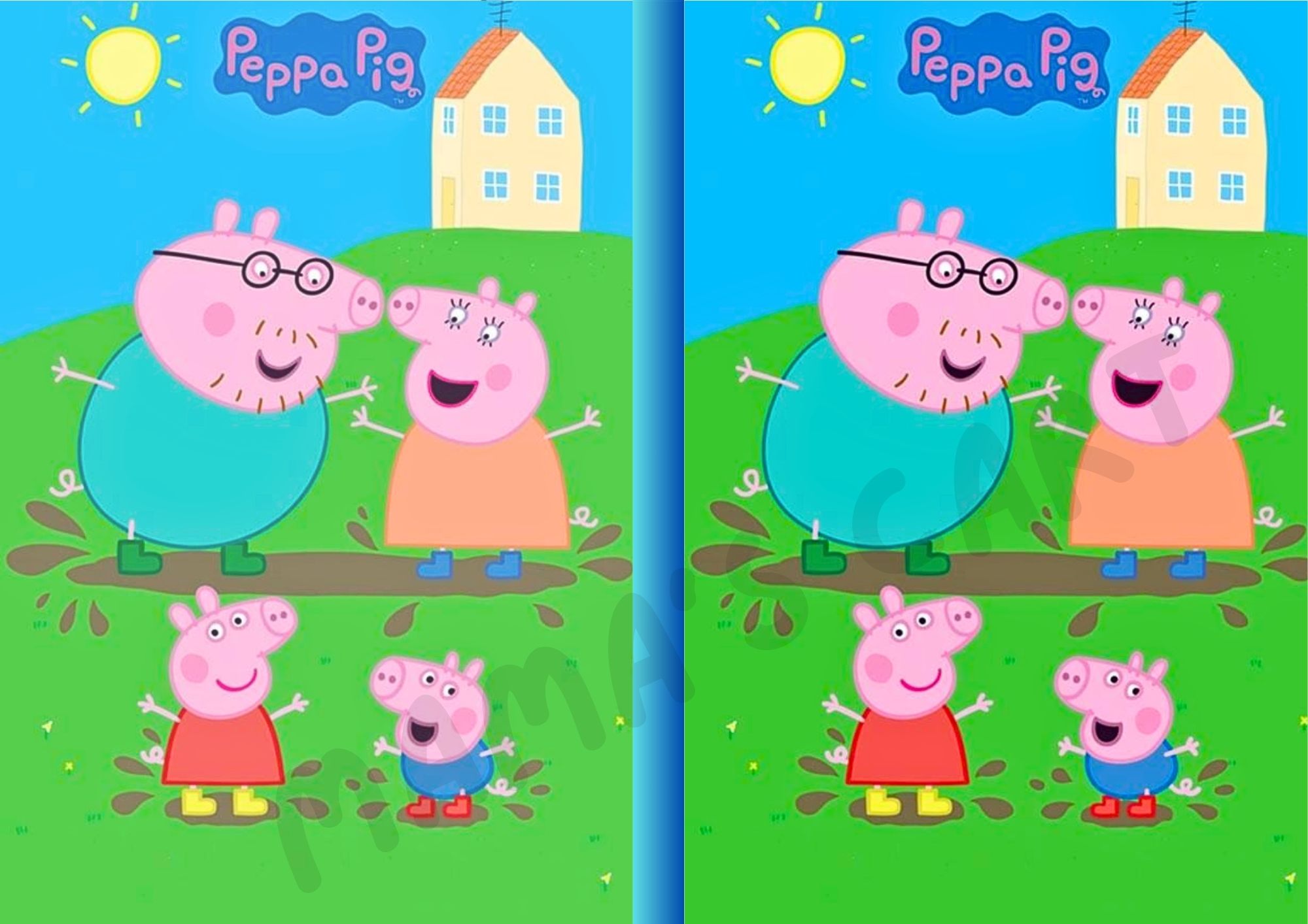 PEPPA PIG STYLE COLORING ACTIVITY BOOK FOR KIDS FUN CUTE EDUCATIONAL ...