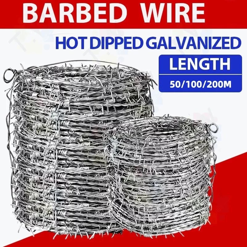 (10-year warranty) iron barbed wire roll fence barbed wire anti-climb ...