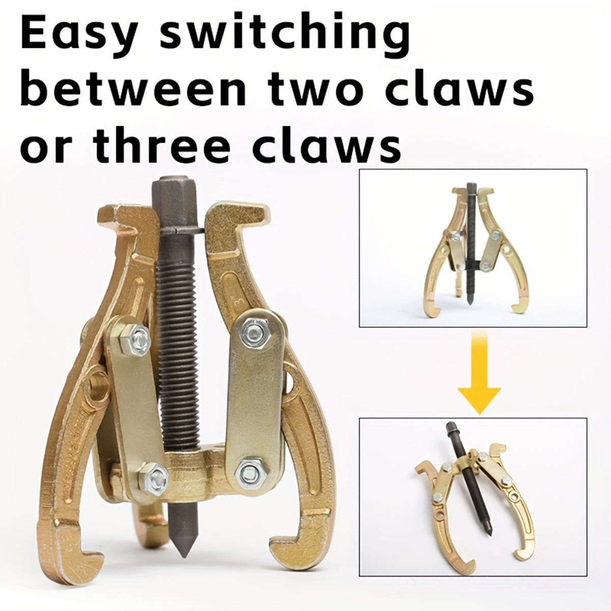 Three-Jaw Universal Bearing Puller Multifunctional Removal Tool ...