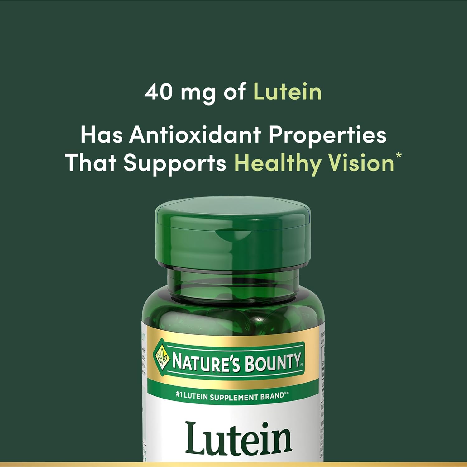 MrDelivery | Nature's Bounty, Lutein, 40 mg, Natural Factors, With 7 mg ...