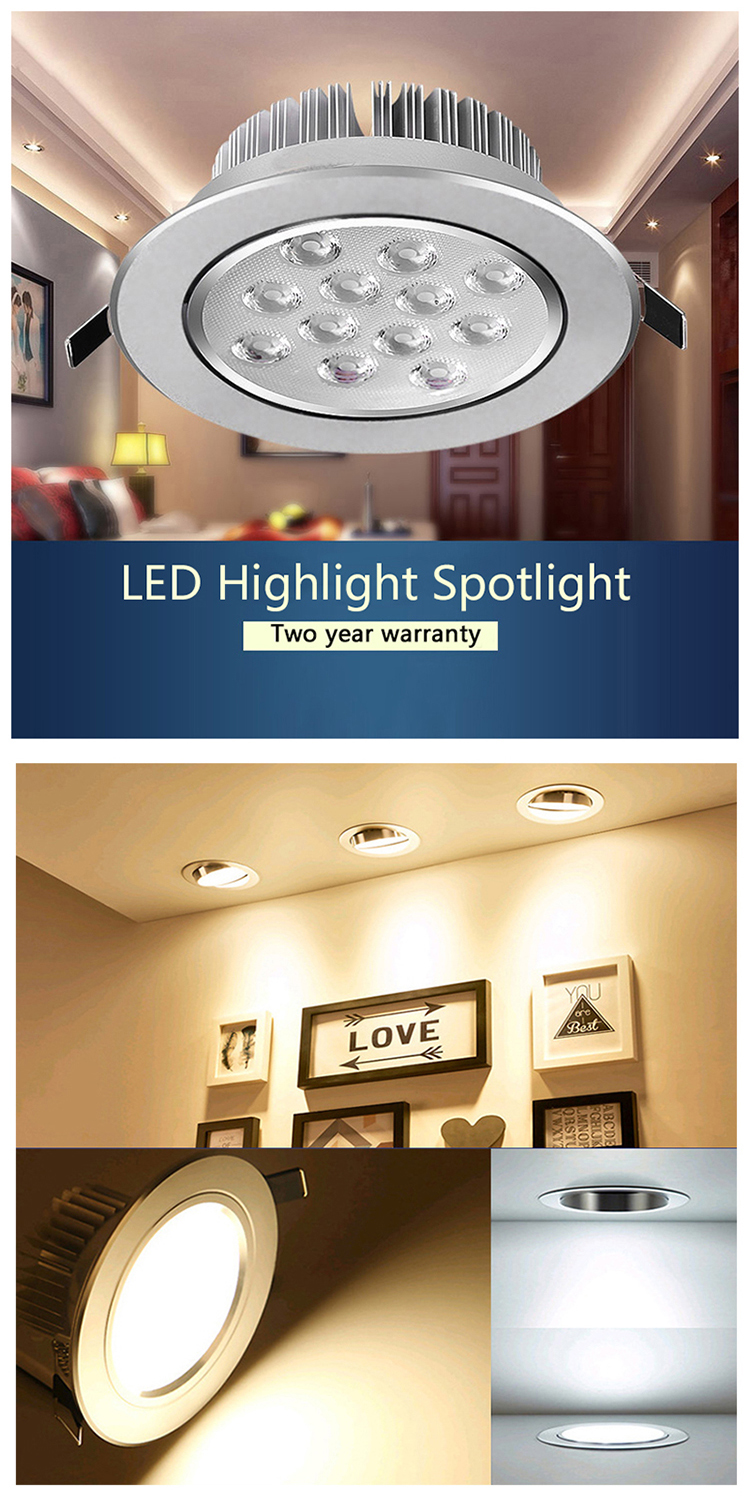 （Fast&COD）LED Spotlight Ceiling Recessed Downlight 3W/5W/7W/12W Energy ...