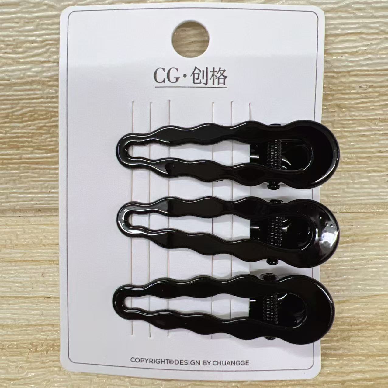 Ur Style All Black Glossy Hair Side Clip 6cm | Shopee Philippines
