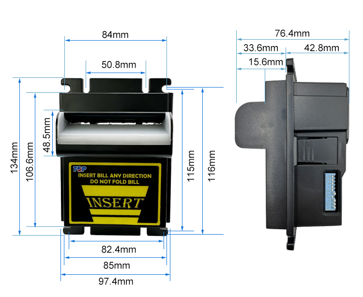 TOP TB74 Bill Selector Bill Counters Bill Acceptor For Vending Machines ...