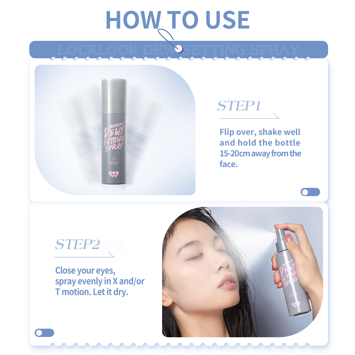 barenbliss BNB Locklook Dewy Setting Spray | 16H Prime Dewy Setting ...