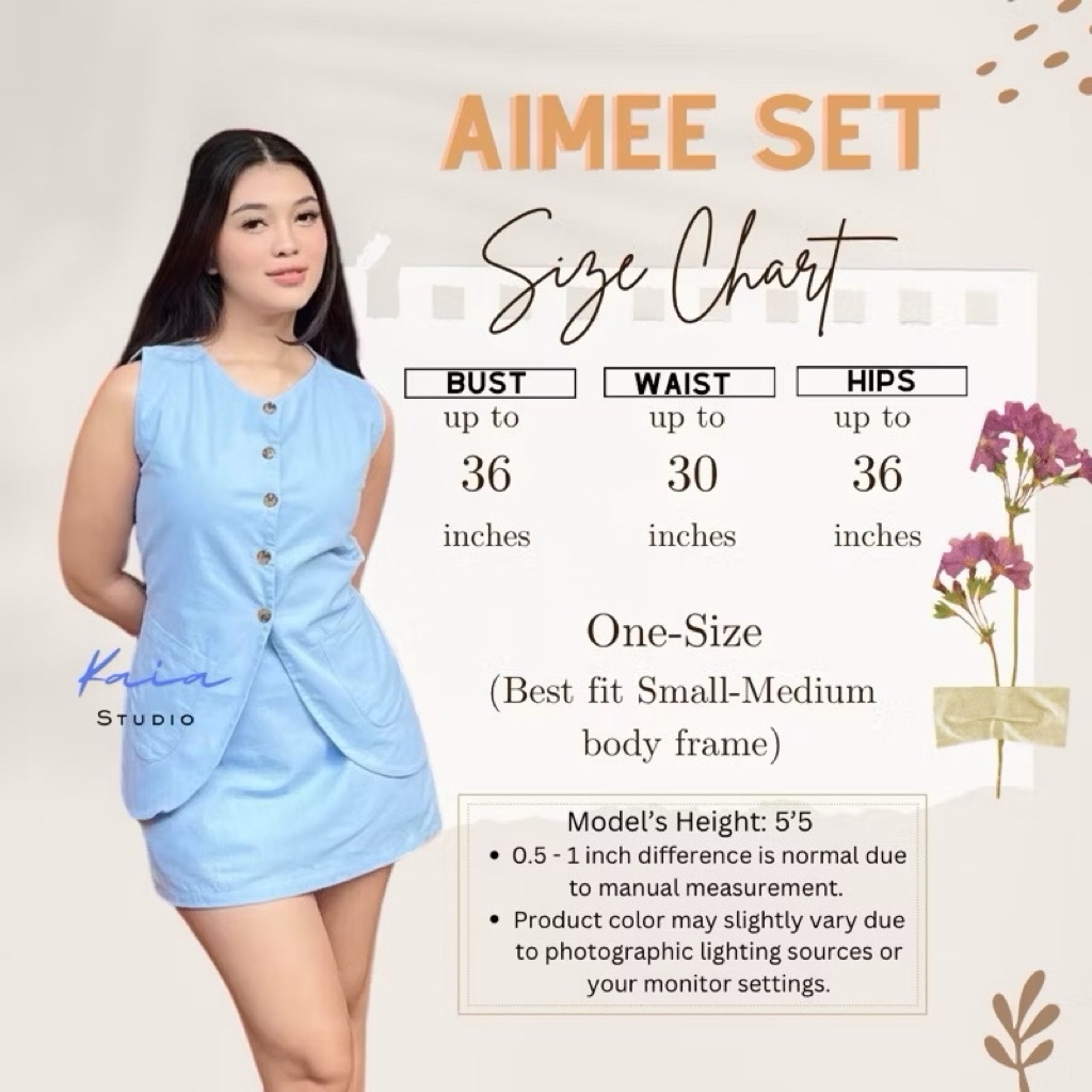 AIMEE SET — LINEN Front Button Blazer Waistcoat Vest Top + Mini Skirt ...