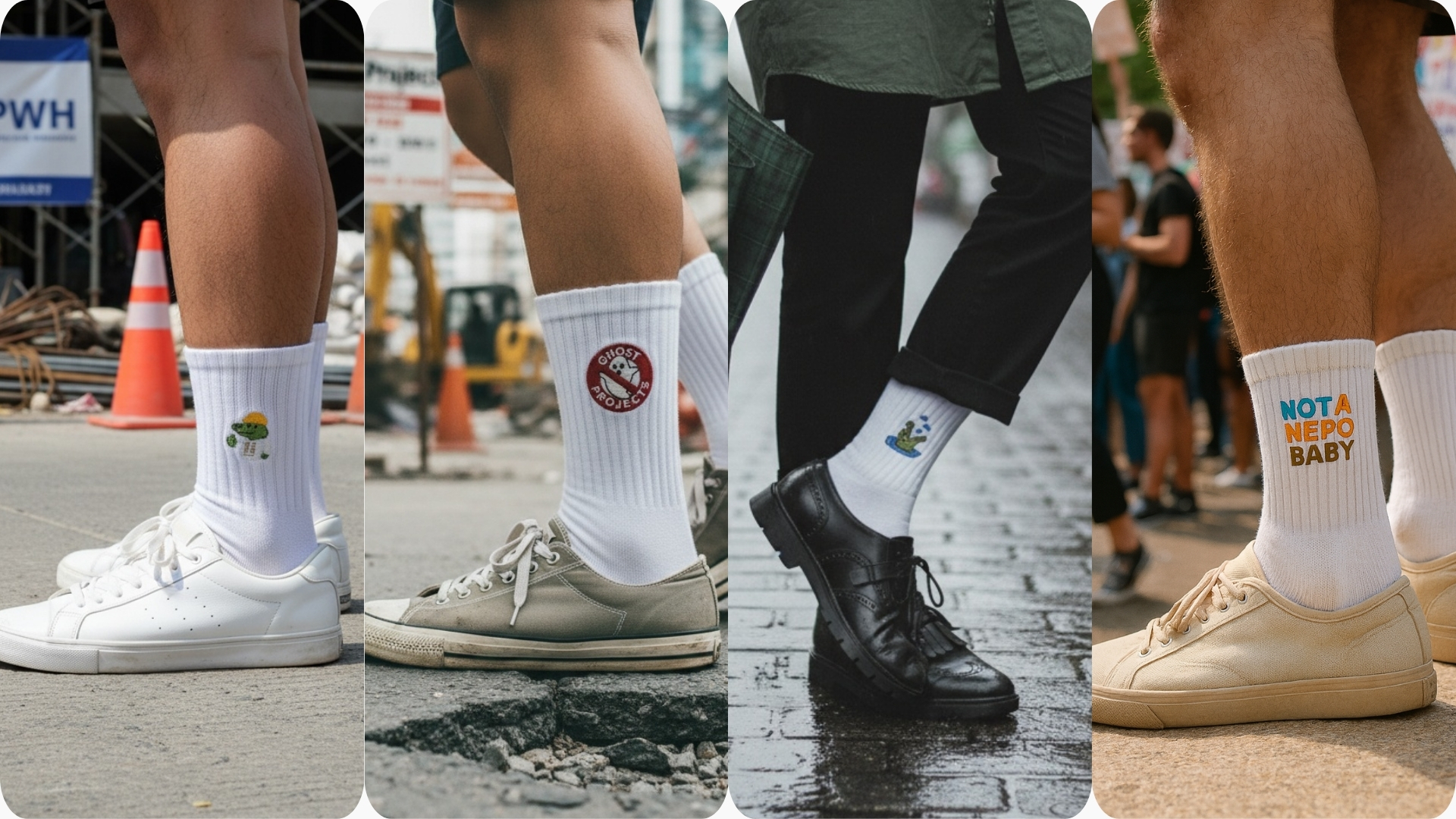 Buwaya Collection Embroidered Statement Socks Nepo Baby | IDENTITY ...