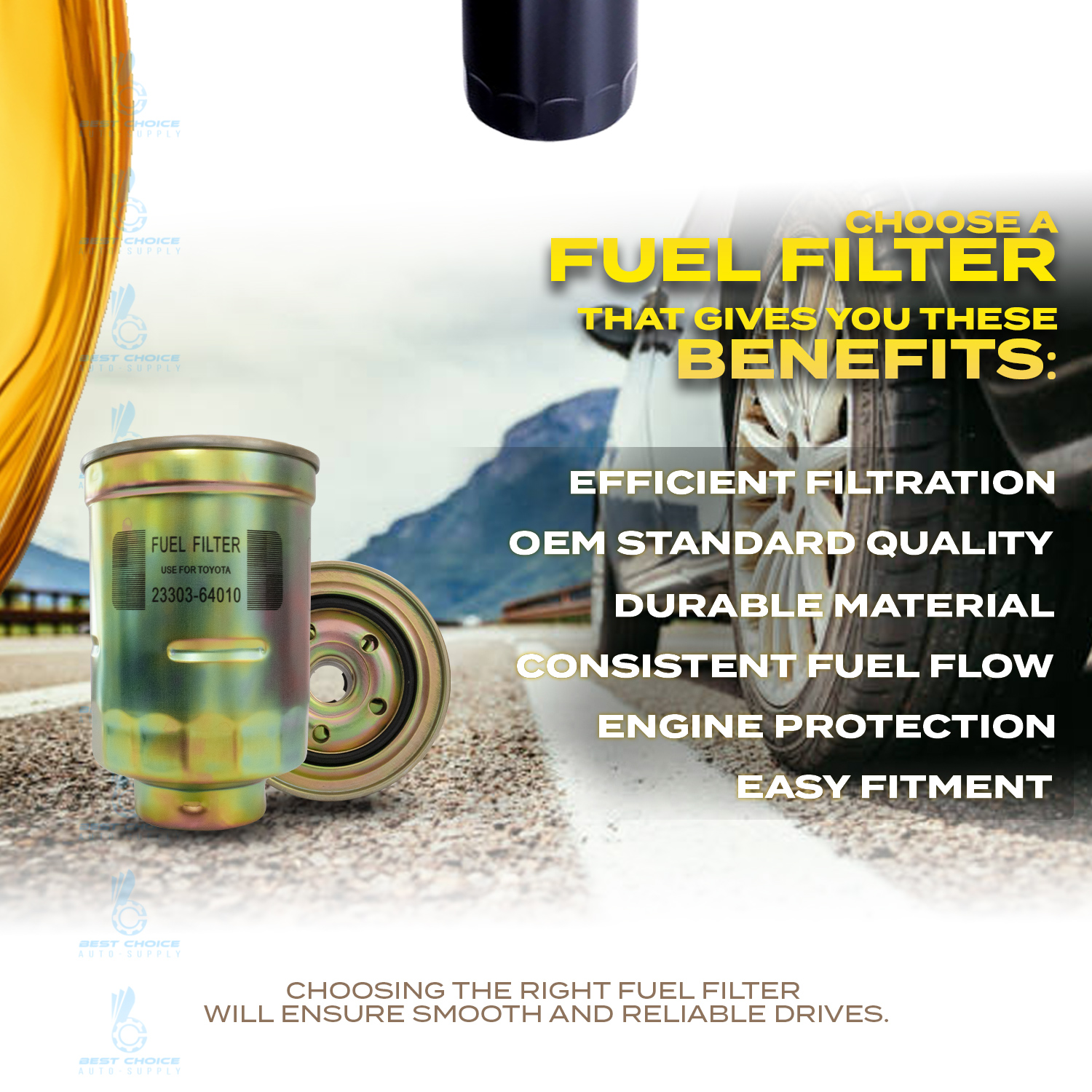 FC-158 FUEL FILTER TOYOTA TAMARAW FX 1C 2C LANDCRUISER REVO COROLLA ...