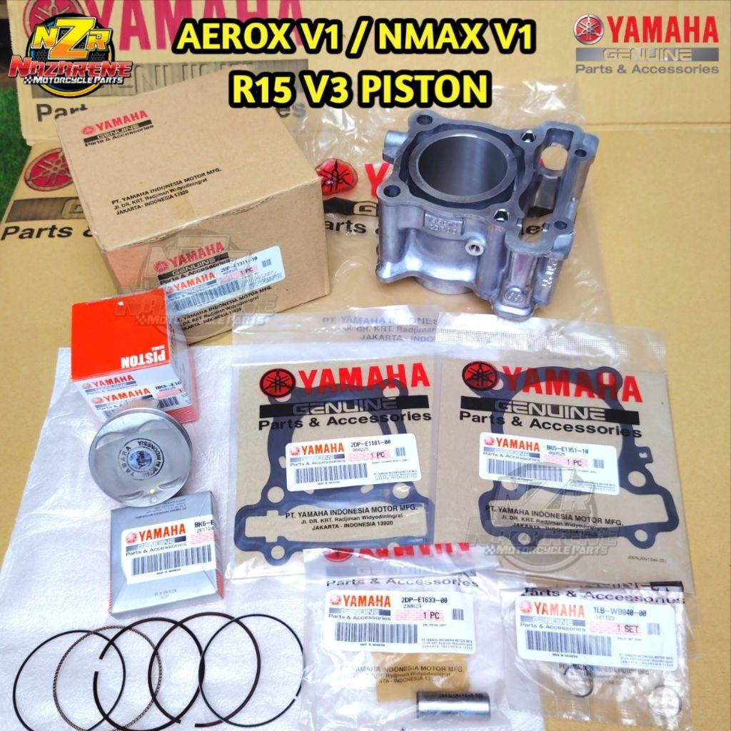 YAMAHA CYLINDER BLOCK SET NMAX V1 V2 / AEROX V1 V2 100% GENUINE ...