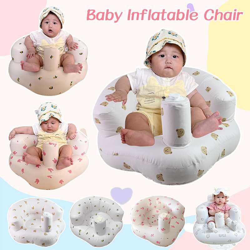 Inflatable Baby Chair Thicken Portable Kids Sofa Air Support for Infant ...