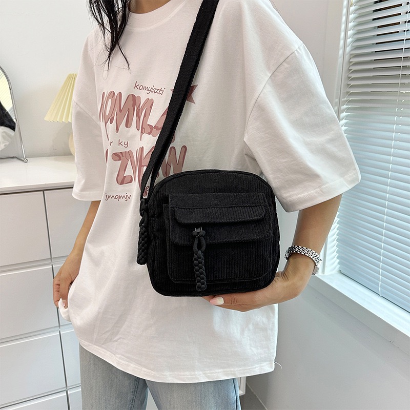 Yvon Cute Corduroy Crossbody Shoulder Sling Bag for Women gift #5093 | Shopee Philippines