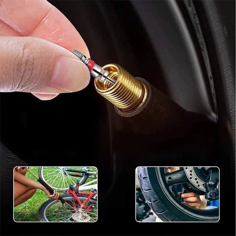 100PCS Valve Stems Pure Copper Valve Cores for Bicycle, Motorcycle ...
