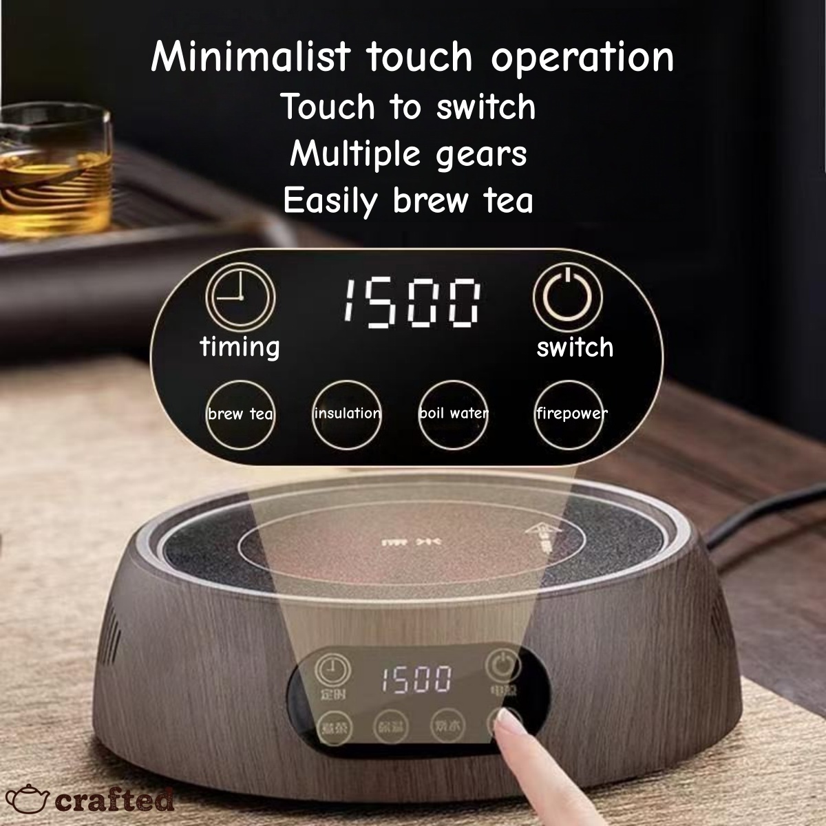 【COD】Tea pot with strainer,glass cups,teapot for brewing tea,electric ...