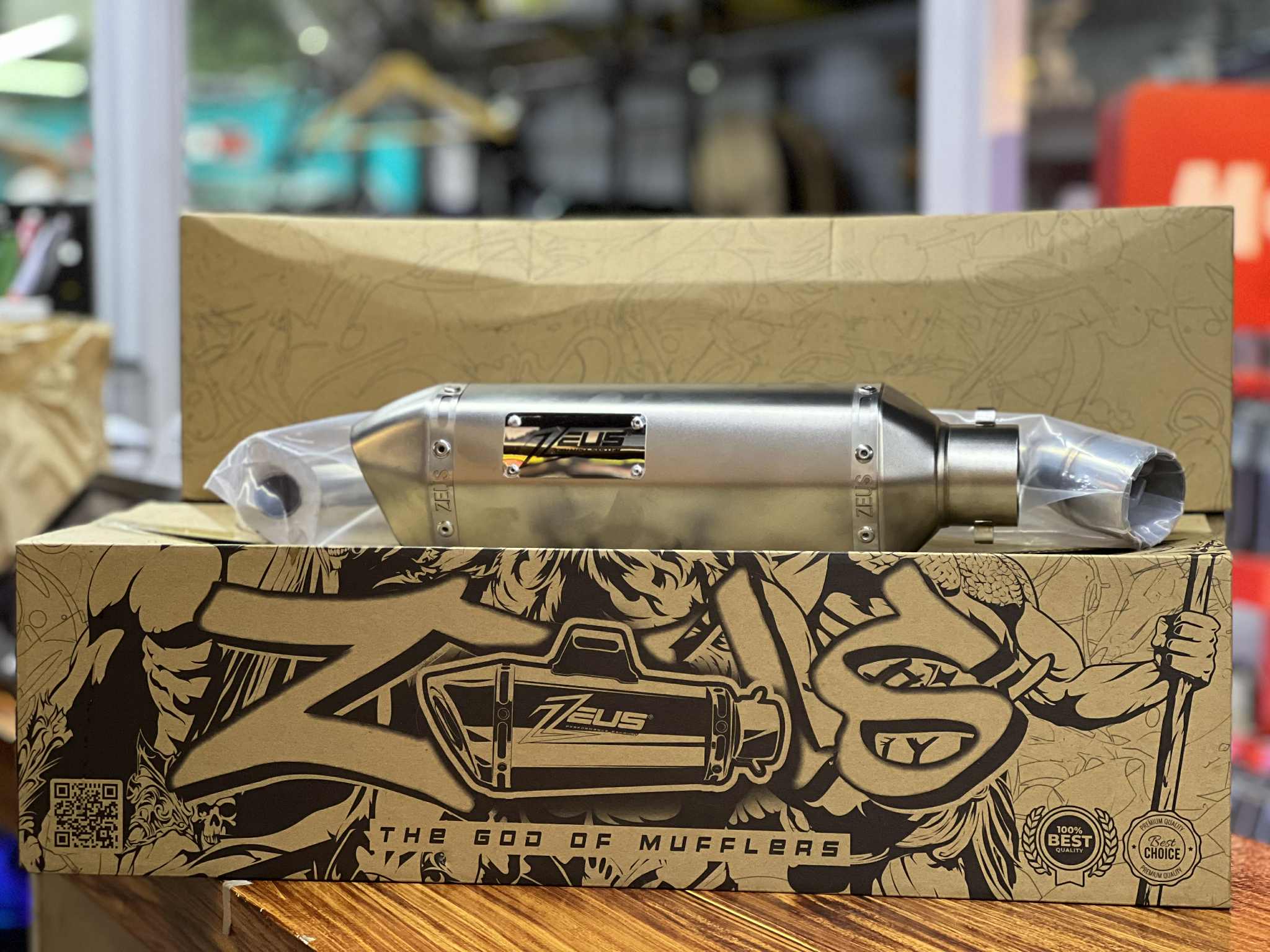 ZEUS APOLLO V3 PLUG AND PLAY EXHAUST FOR SCOOTERS | Shopee Philippines