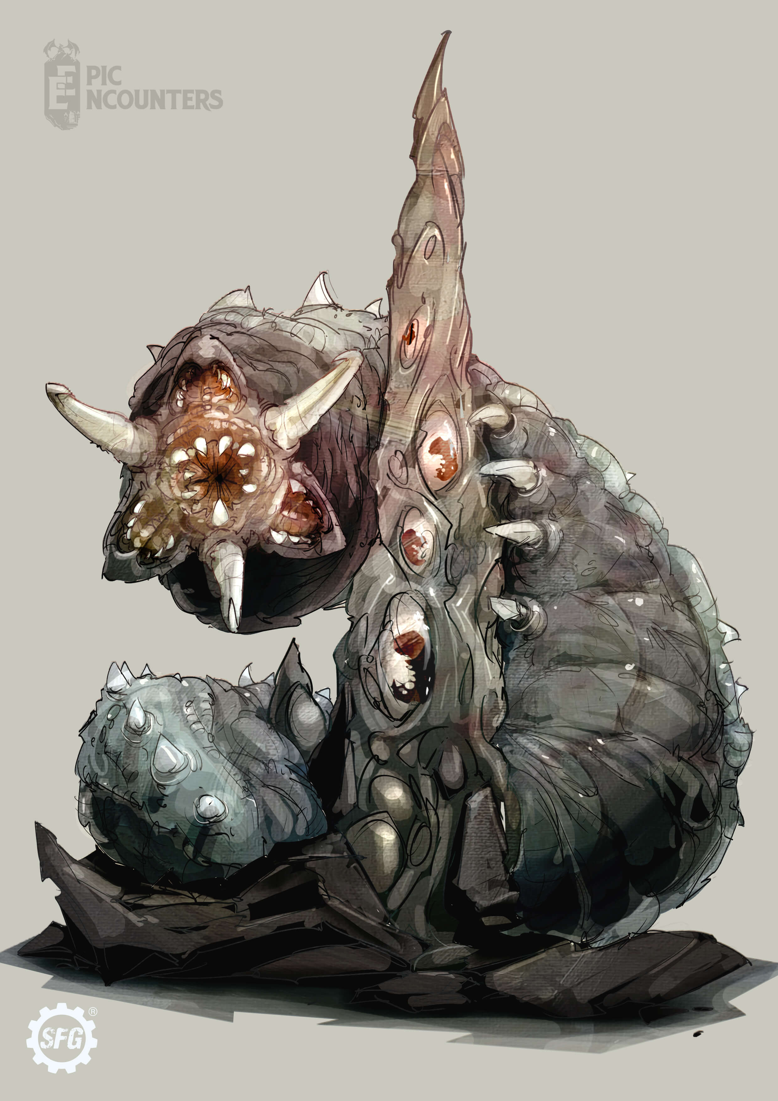 Miniatures - EPIC ENCOUNTERS - Barrow of The Corpse Crawler / DND ...