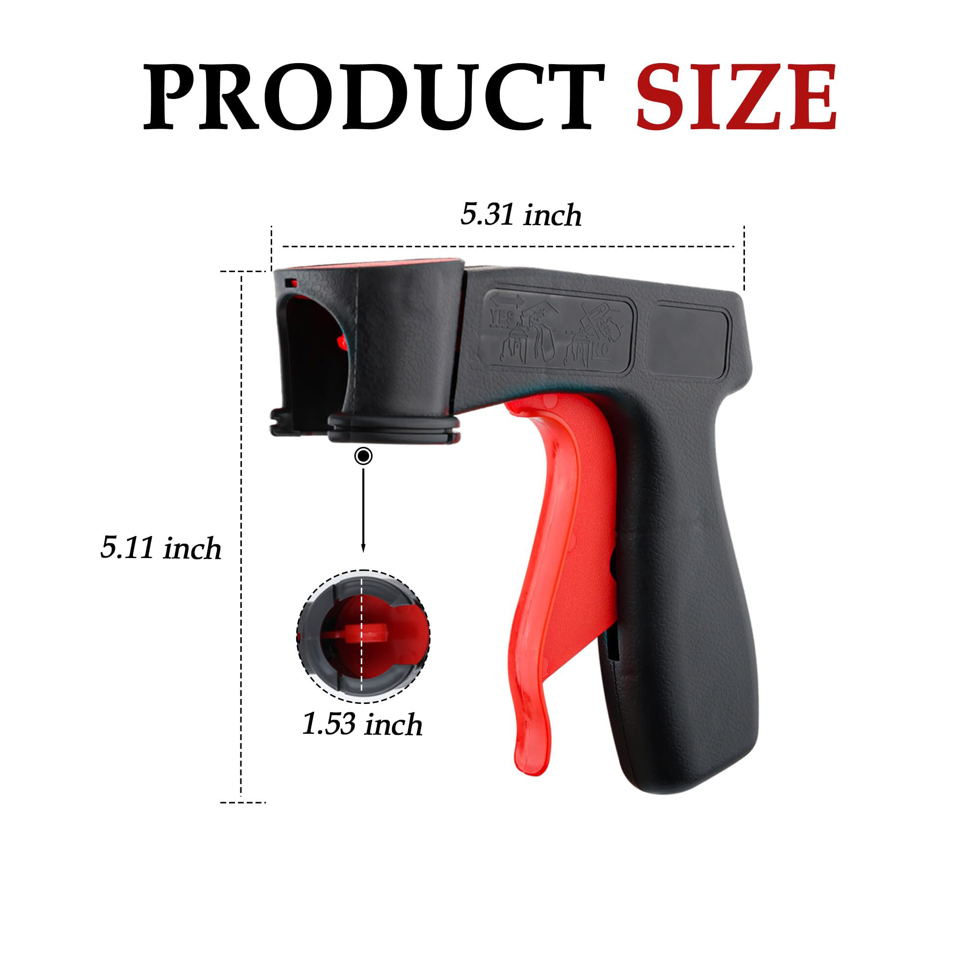 Spray Paint Can Gun Aerosol Holder Trigger Pneumatic Hair Spray Paint ...