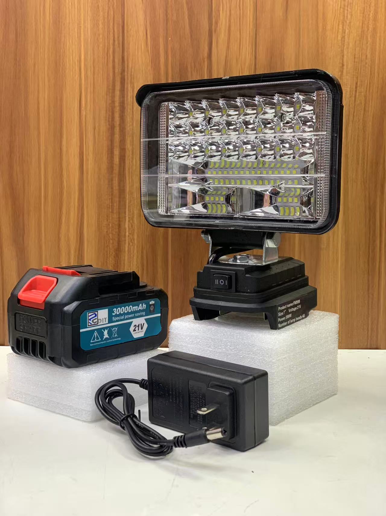 PC.DIY 1500 LUMEN Rechargeable Emergency LED Light Cordless Portable ...