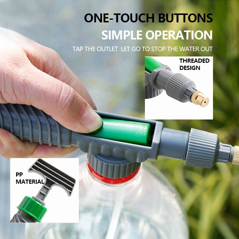 High Pressure Air Pump Manual Sprayer bottle Coke Adjustable Spray Head ...