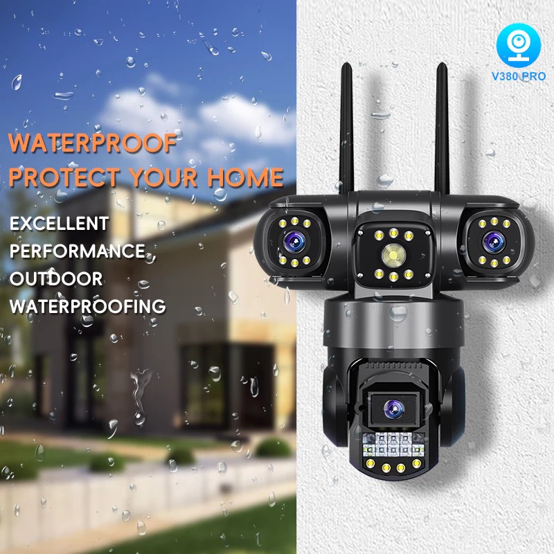BUY 1 TAKE 1 TAPO CCTV Camera Three Lens 4K UHD Outdoor Waterproof 360 ...