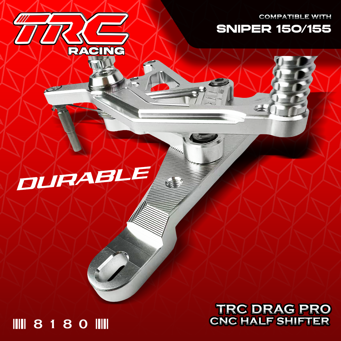 TRC RACING CNC HALF SHIFTER DRAG PRO FOR SNIPER 150/155 8180 | Shopee ...