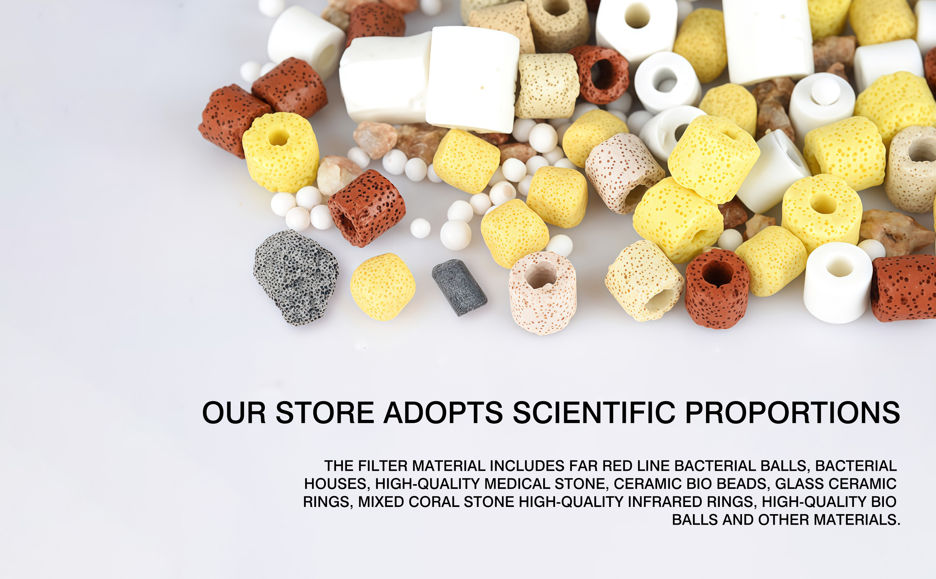 Filter Media Ceramic Lava Rings Fish Tank Bio Balls Clean Water Filter ...