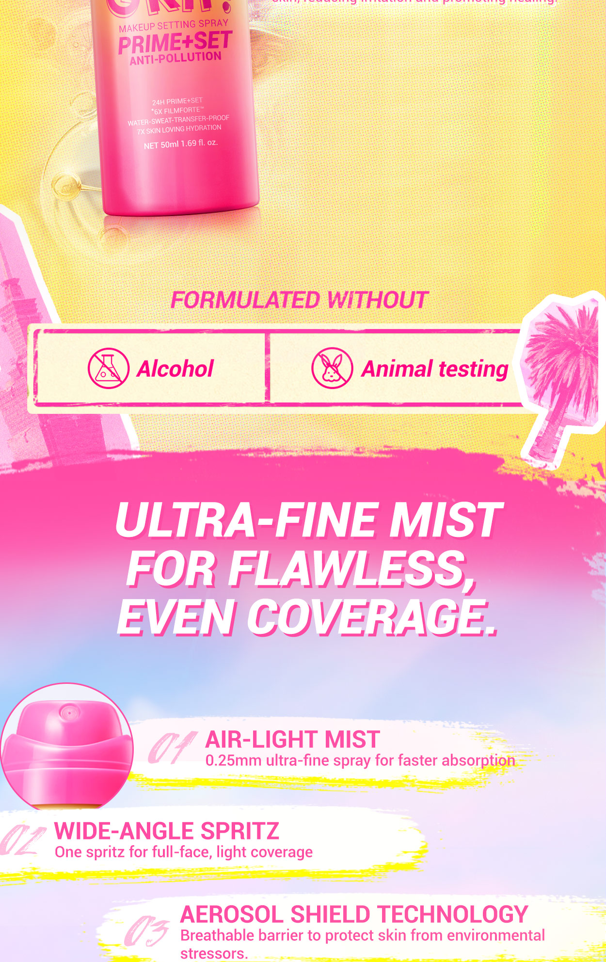 MOST LOVED! | DAZZLE ME Get a Grip! Makeup Setting Spray Prime+Set Anti ...