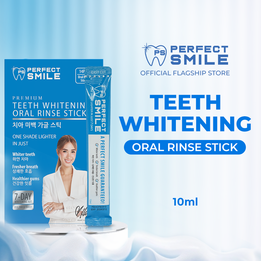 Perfect Smile Teeth Whitening Oral Rinse Stick 14s | Shopee Philippines