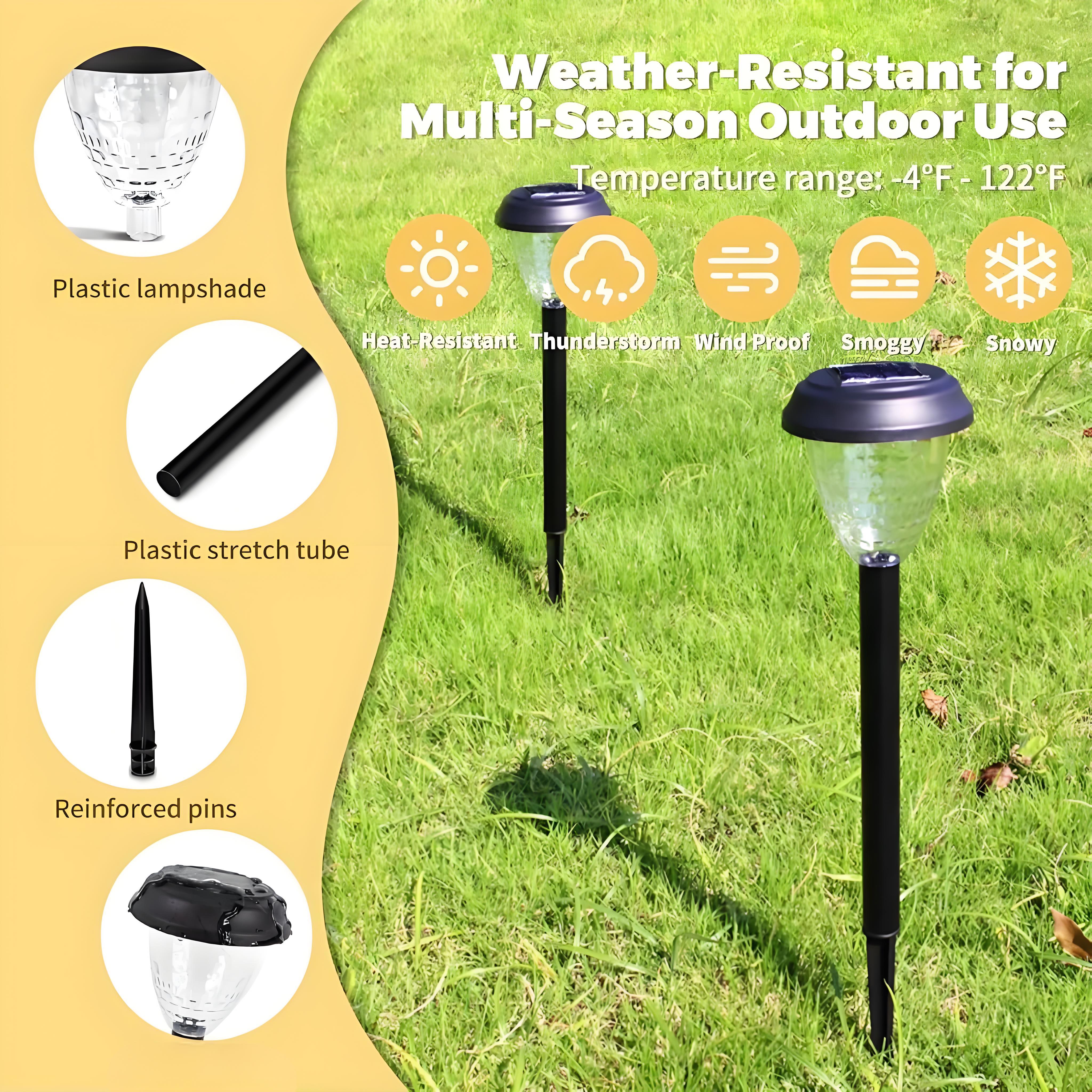 Luxy Solar Garden Light Outdoor Waterproof Christmas Lights Garden ...