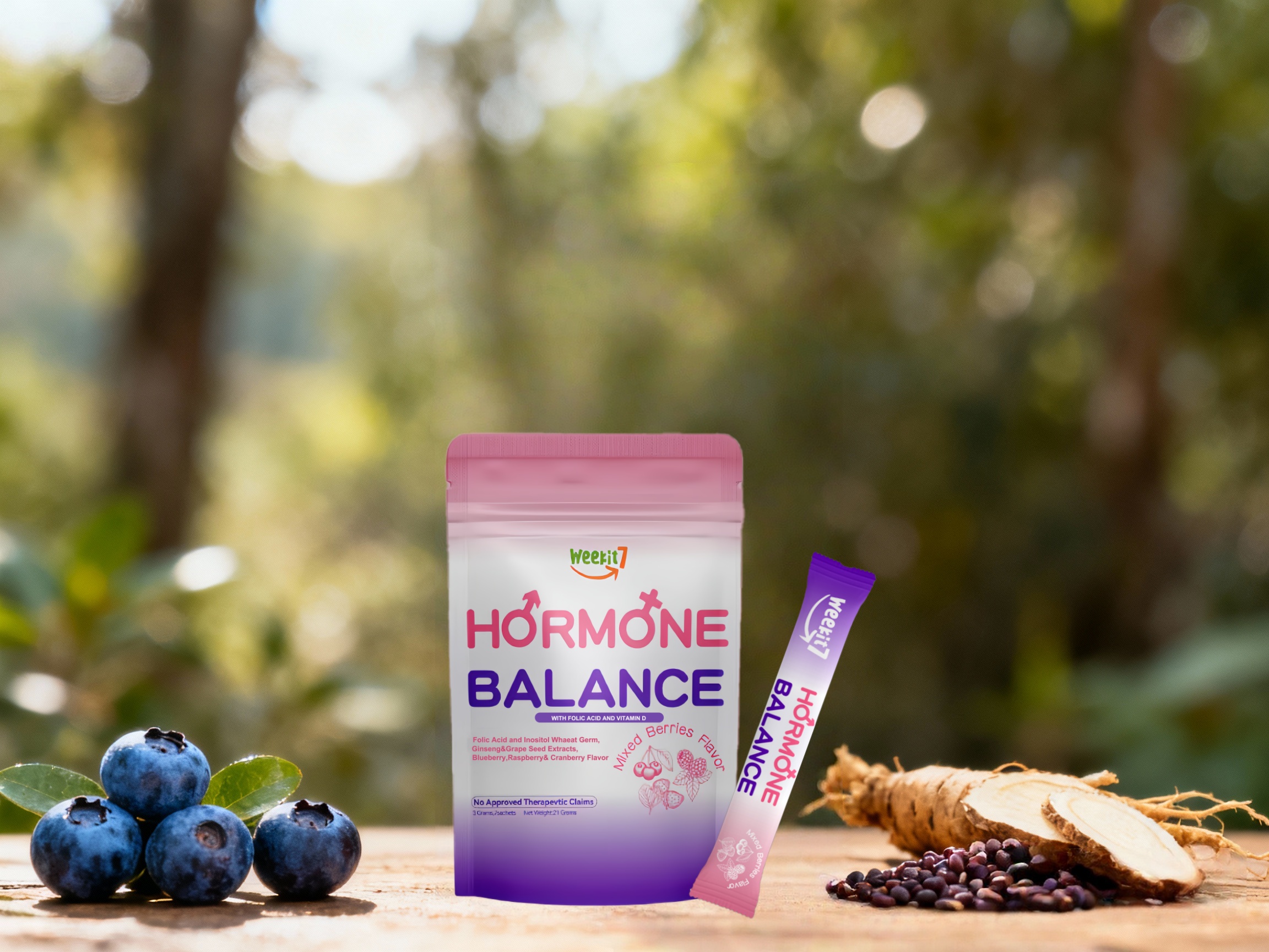 WeeKit7 hormone Balance Supplement –Organic Berry Blend for PMS ...
