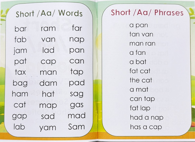 CVC BOOK 2 Beginning Reading Booklet for 3-7 yrs A5 Size 60 Pages with ...