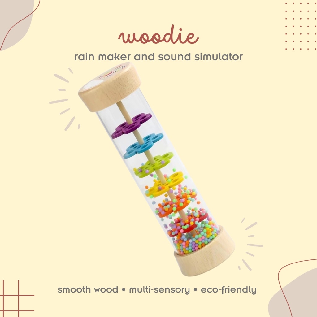 NEW!Woodie Rain Maker rainmaker sound simulator relaxing calming sound ...