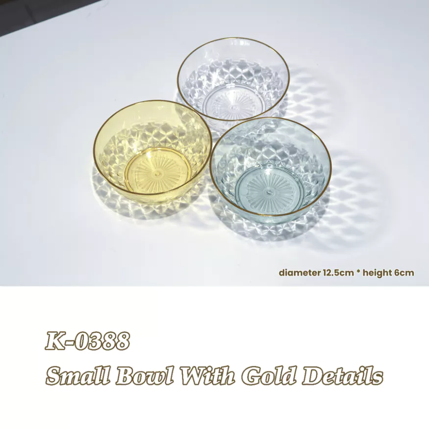 KH Glass Like Acrylic Plate and Bowl Kitchen Fruit Plate with Aesthetic ...