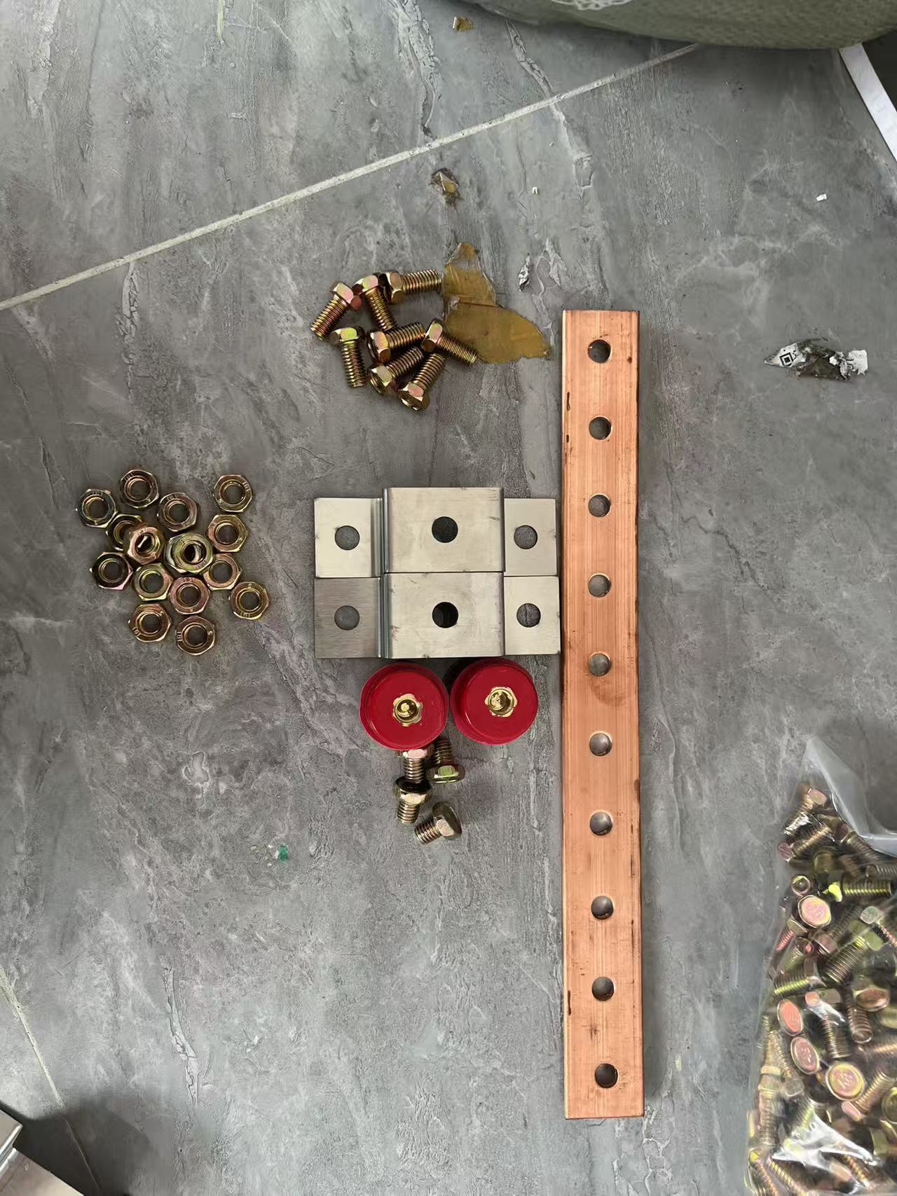 3*30/4*60 Purple Copper Grounding Busbar Equal Potential Grounding ...