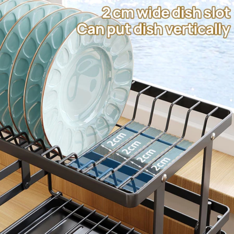 304 stainless steel material 2in1 Layer na Expandable Dish Rack may ...