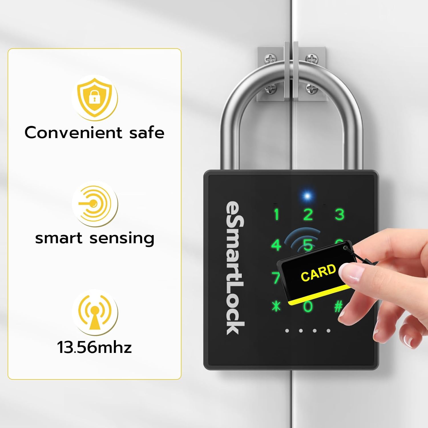 13.56hz RFID Key Fob IC Card Keypad Card for Security Door Lock Entry ...