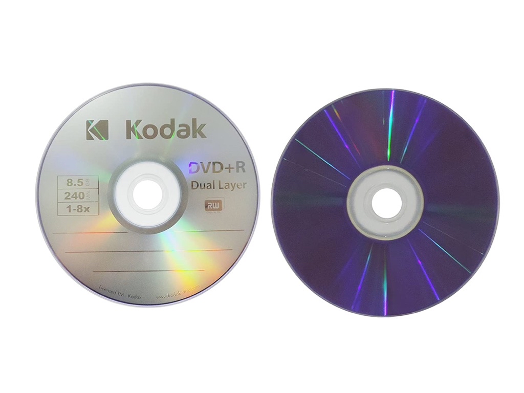 KODAK DVD+R DL DVD 8x Dual Layer 8.5GB Blank Disc with Case (1 pc ...