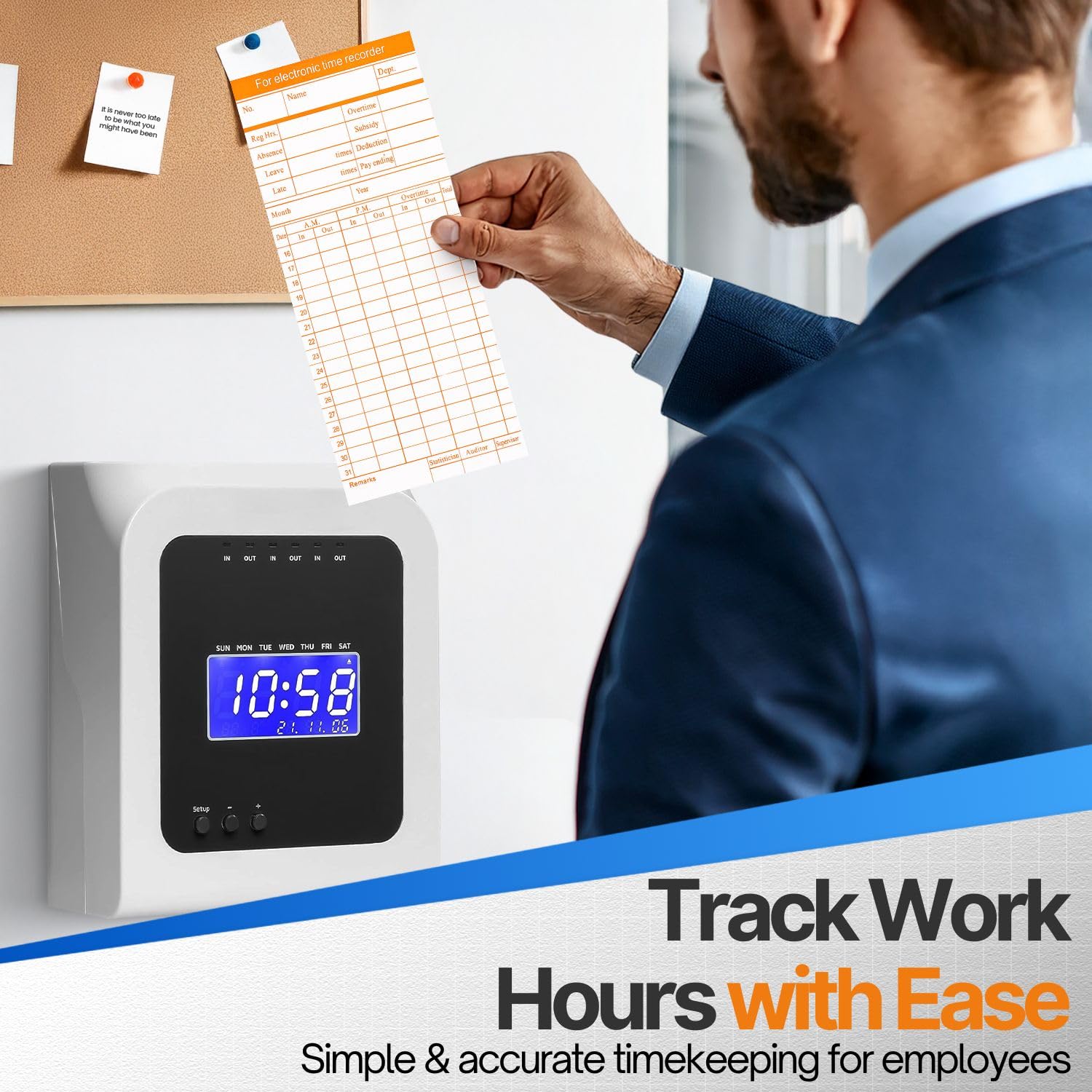 Time Cards Weekly Employee Time Sheet Weekly Thermal Cards for Time ...