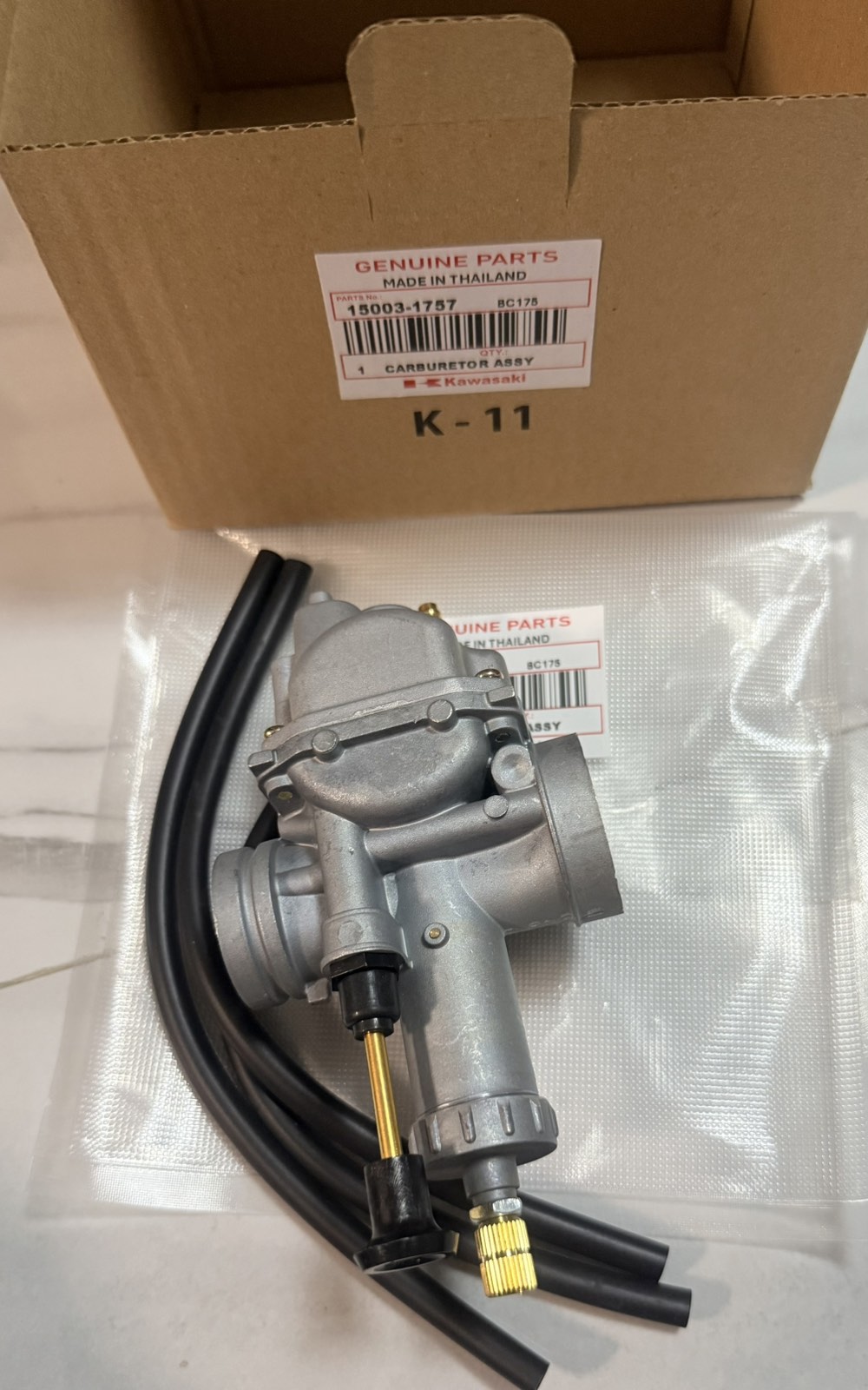 KAWASAKI CARBURETOR BARAKO 175 GENUINE PARTS 15003-1757 CTX | Shopee ...