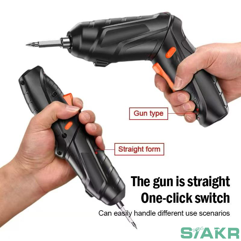 48PCS Cordless Electric Screwdriver Set Rechargeable lithium Battery ...