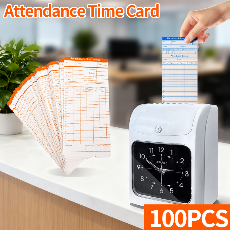 100 attendance cards per package, record cards, and monthly double ...