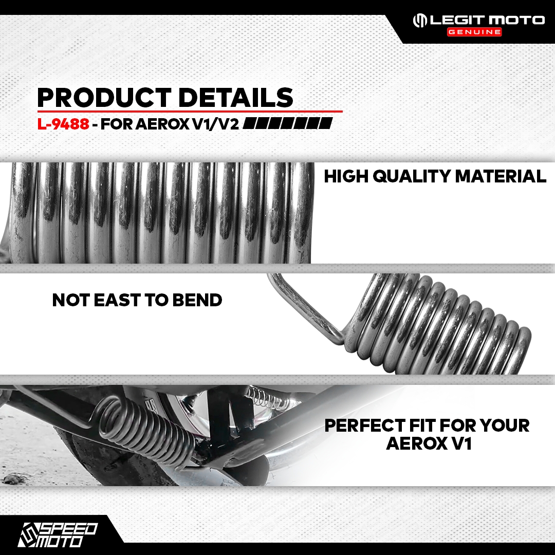 LEGITMOTO CENTER STAND SPRING FOR AEROX NMAX ADV PCX CLICK BEAT CARB/FI ...