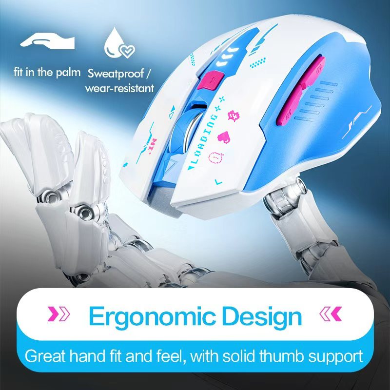 IQUNIX x INPHIC F11 2.4G Wireless Gaming Mouse Rechargeable Mecha Style ...