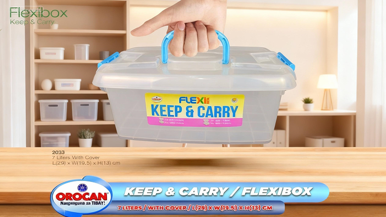OROCAN FLEXIBOX (Keep and Carry) WITH COVER 7LITER STORAGE BOX ...