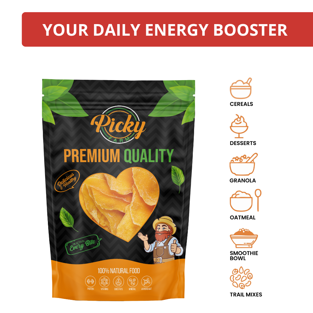 Premium Dried Mango | 100% Natural, Soft & Chewy | Sweet & Juicy ...