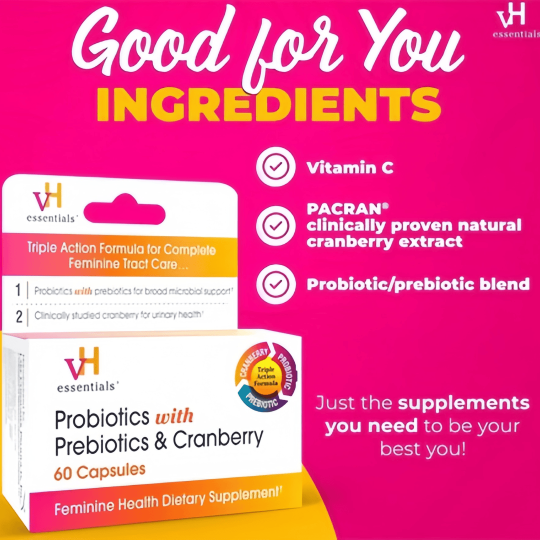 SEALED Original vH Essentials Probiotics Prebiotics Cranberry Capsule ...