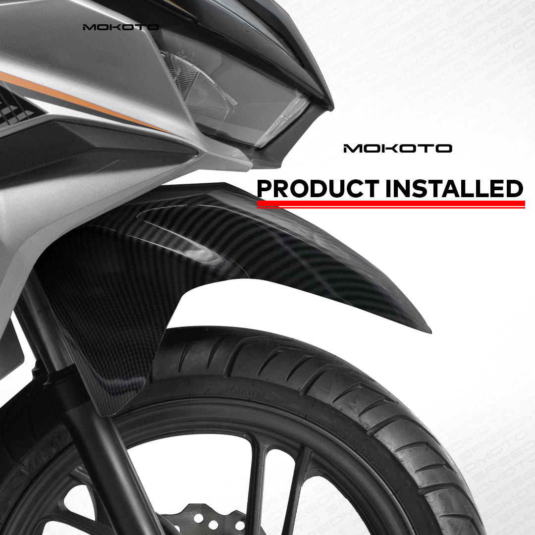 MOKOTO HONDA CLICK V2 FRONT FENDER CARBON / FORGED CARBON FOR HONDA ...