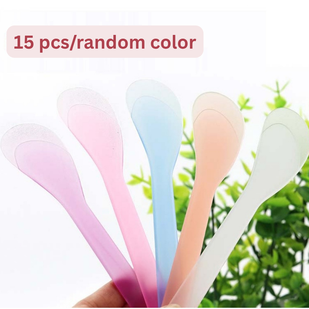 15Pcs Cosmetic Spatula Scoop DIY Facial Mask Mud Mixing Spoon ...