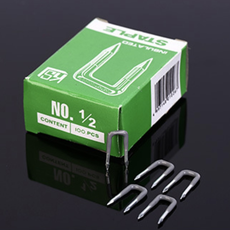 Insulated Staple Wire Clips 1/2", 3/4", 1" 100pcs per Box | Shopee ...